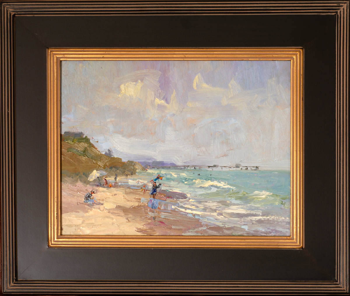 Kite Flying at North Beach – Liz Abeyta Art